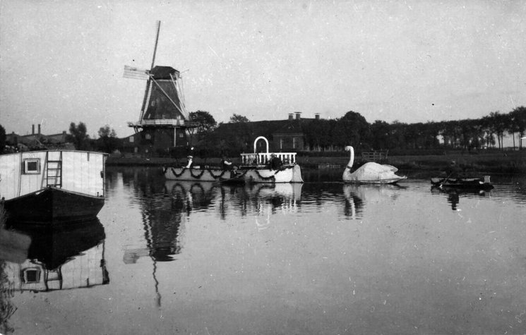 Damsterdiep Appingedam (jaartal: 1920 tot 1930) - Foto's SERC
