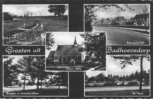 Ansichtkaarten Badhoevedorp Badhoevedorp (jaartal: 1950 tot 1960 ...
