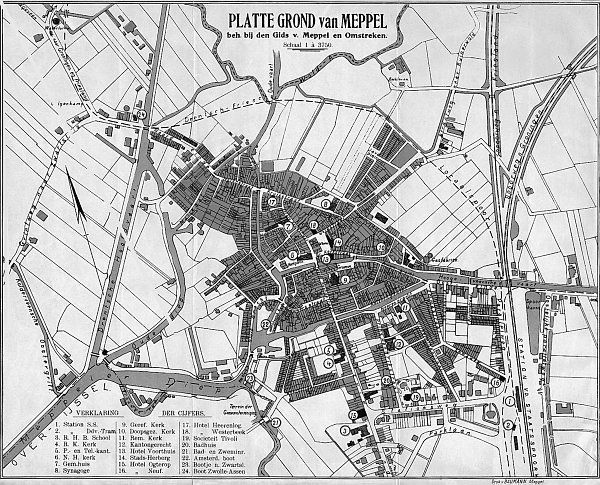 Landkaarten Meppel (jaartal: 1920 tot 1930) - Foto's SERC