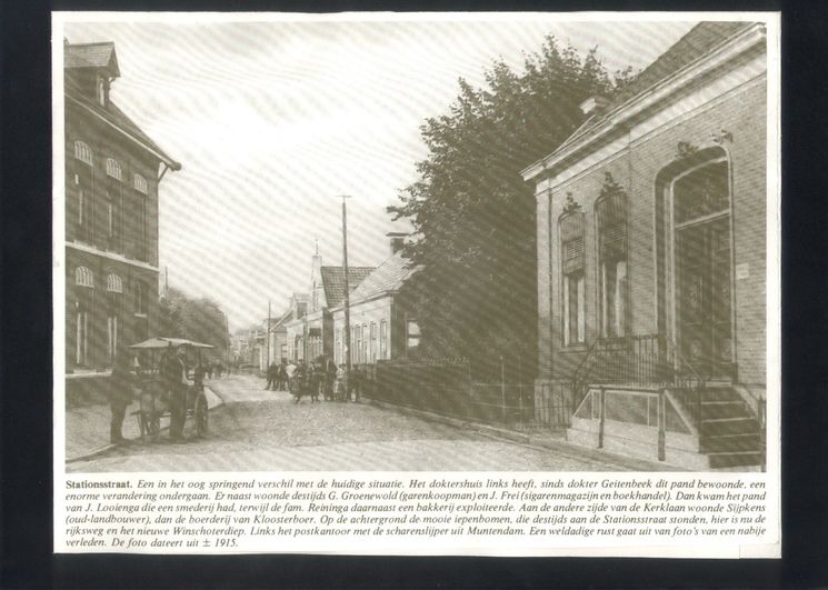 Stationstraat Scheemda (jaartal: 1920 tot 1930) - Foto's SERC