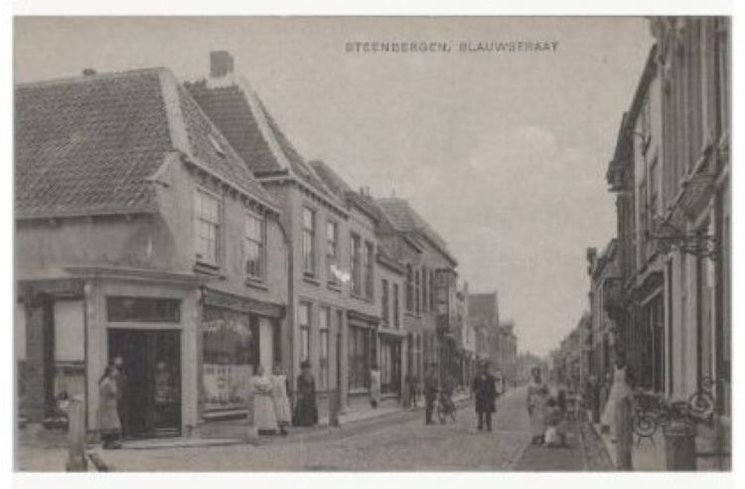 Blauwstraat Steenbergen (jaartal: 1910 tot 1920) - Foto's SERC