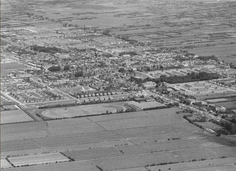 Luchtfoto's Drachten (jaartal: 1950 tot 1960) - Foto's SERC