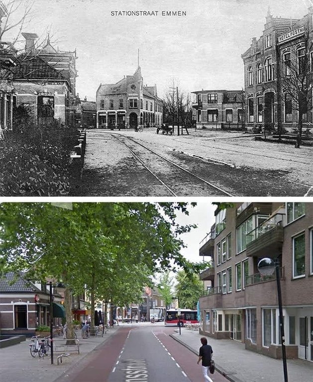 Toen en Nu Emmen (jaartal: 1910 tot 1920) - Foto's SERC