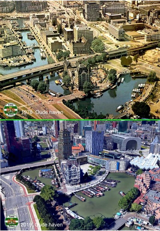 Toen en Nu Rotterdam (jaartal: 1970 tot 1980) - Foto's SERC